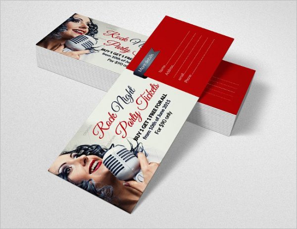 25+ Sample Dinner Ticket Templates Free Word, PSD Designs