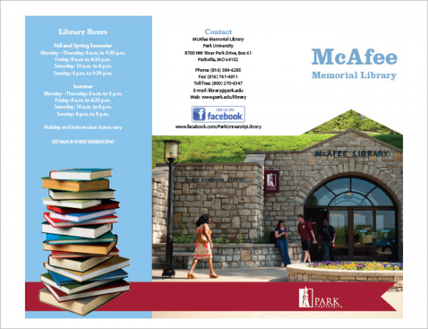 20+ Library Brochure Templates Free PSD Sample Design Ideas