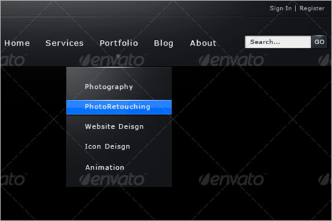 11+ Navigation Bar Templates Free Design Templates