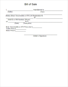 15+ Free Atv Bill Of Sale Templates PDF, Word Formats