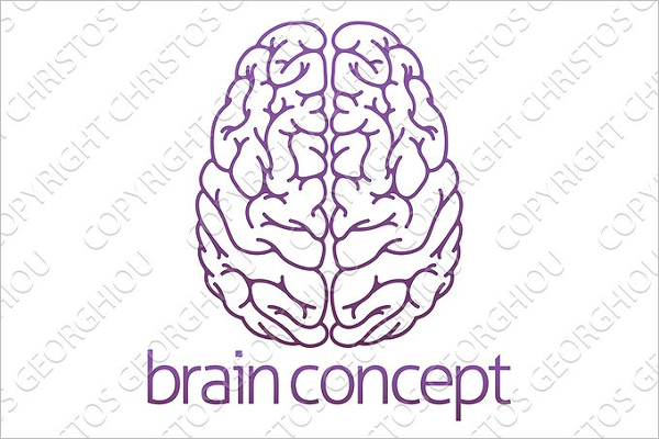 brain abstract 3d logo - Creative Templates