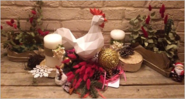Christmas Rooster Decoration Templates || Free & Premium