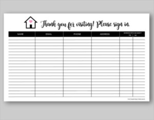 Sign In Sheet PDF Format - Creative Templates