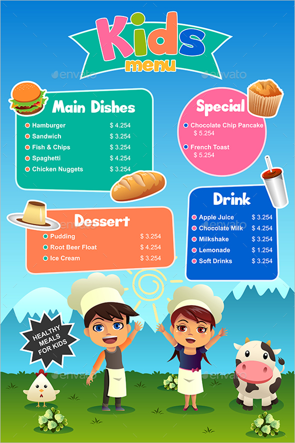 25 Kids Menu Templates Free Design Ideas Creativetemplate 25 Kids Menu Templates Free Design Ideas Creativetemplate