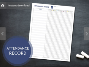 Printable Attendance Sheet Template - Creative Templates