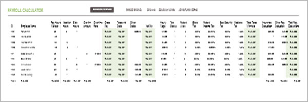 How To Calculate Hourly Paycheck Excel Templates