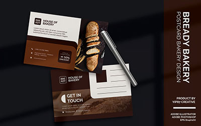 20+ Bakery Postcard Templates | Creative & Editable Designs for Bakers