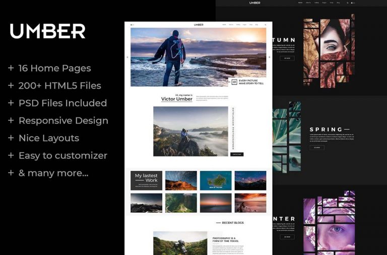 30+ Photography HTML5 Website Templates for Creatives