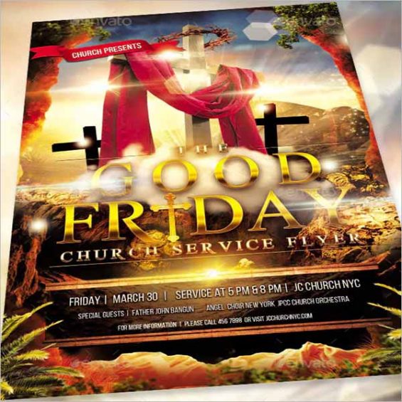 15+ Good Friday Flyer Designs PSD Free Download | Creativetemplate