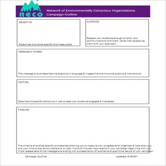 Project Outline Templates - Free Download, DOC,PDF,Excel