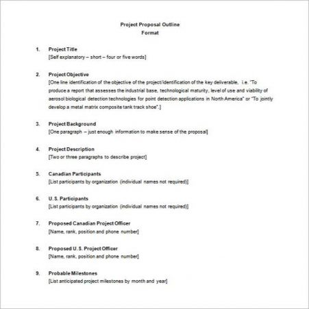 Project Outline Templates - Free Download, DOC,PDF,Excel
