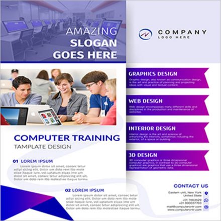 Best Computer Training Flyer Templates | Creativetemplate