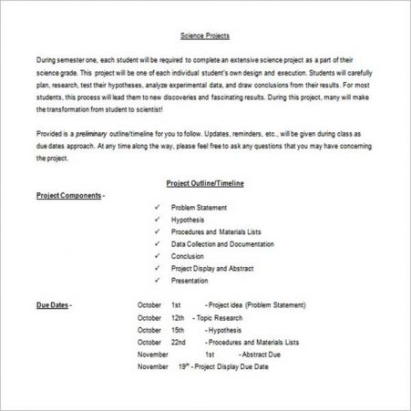 Project Outline Templates - Free Download, DOC,PDF,Excel