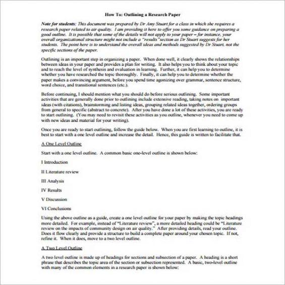 Project Outline Templates - Free Download, DOC,PDF,Excel