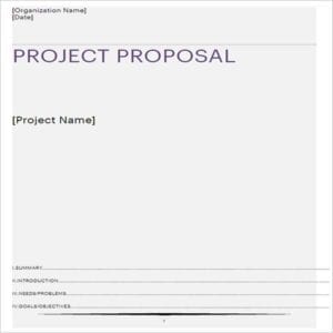 Project Proposal Templates - Free Download