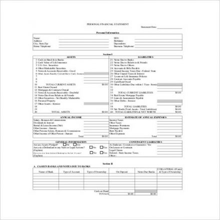 Monthly Income Statement Templates - Free Word, Excel, PDF