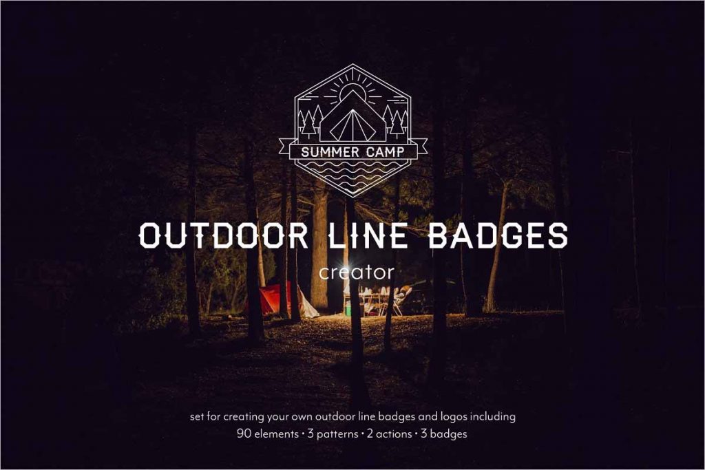 Outdoor Line Badges Creator - Creative Templates