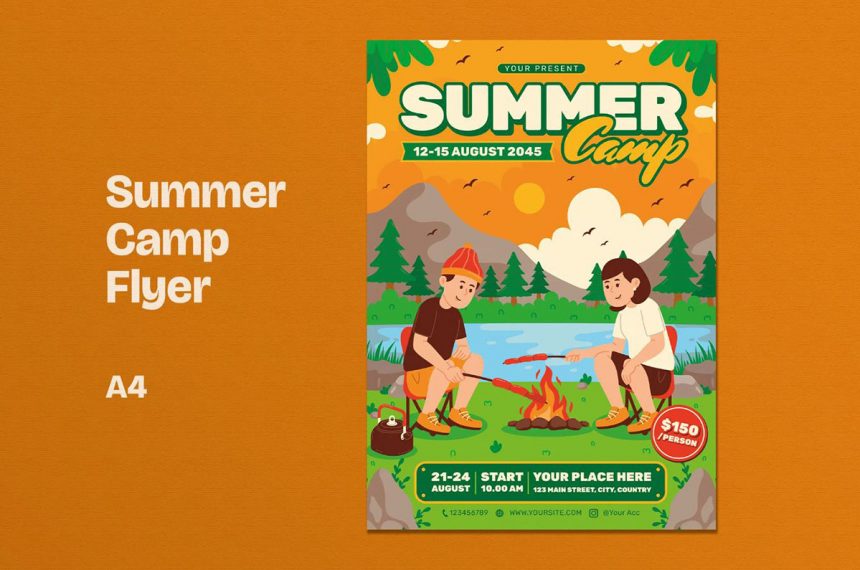 20+ Summer Camp Flyer Templates – Fun & Editable Designs