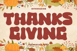 15+ Festive Thanksgiving Fonts for Creative Holiday Designs