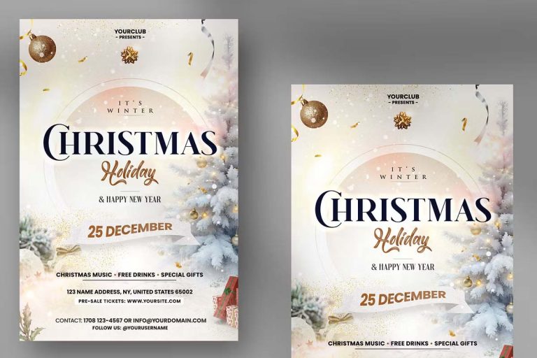 40+ Christmas Flyers Templates | Festive & Creative Holiday Flyer Designs