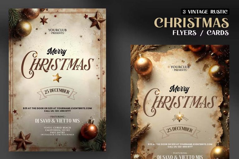 40+ Christmas Flyers Templates | Festive & Creative Holiday Flyer Designs