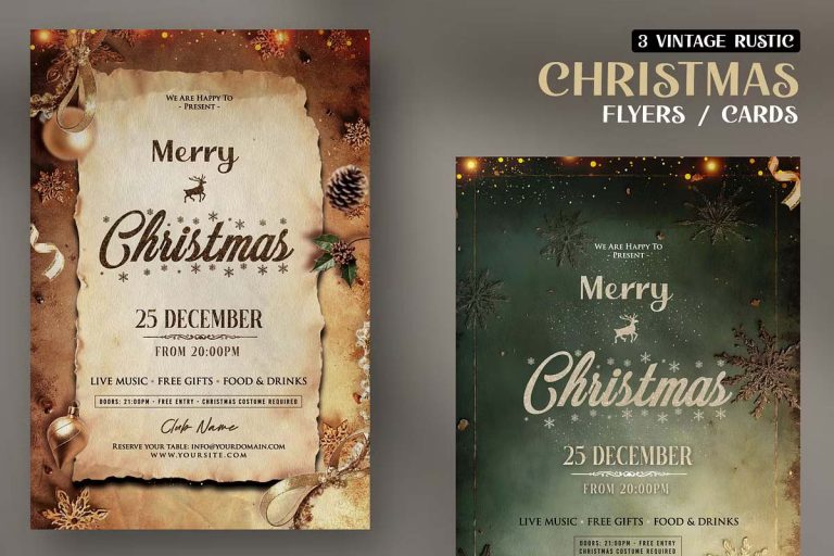 40+ Christmas Flyers Templates | Festive & Creative Holiday Flyer Designs
