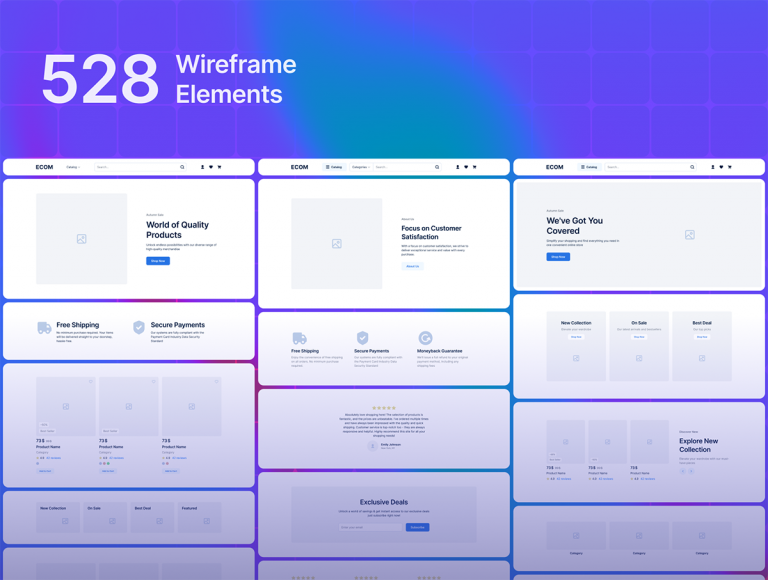 15+ Best Ecommerce Wireframe Kits - Design Stunning Online Stores