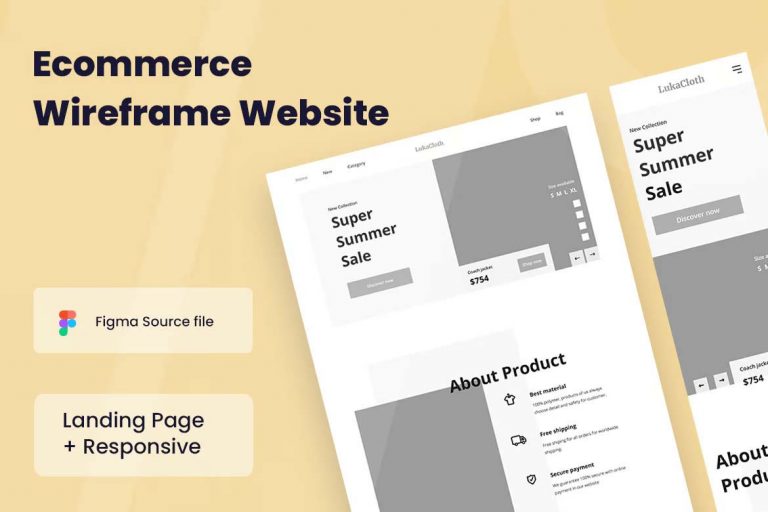 15+ Best Ecommerce Wireframe Kits - Design Stunning Online Stores