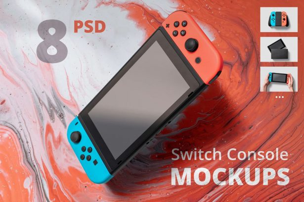 10+ 🎮 Nintendo Switch Mockups – Realistic & High-Quality