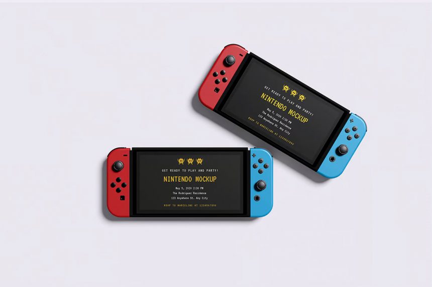 10+ 🎮 Nintendo Switch Mockups – Realistic & High-Quality