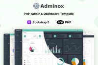 PHP Admin Dashboard Templates – Modern & Responsive