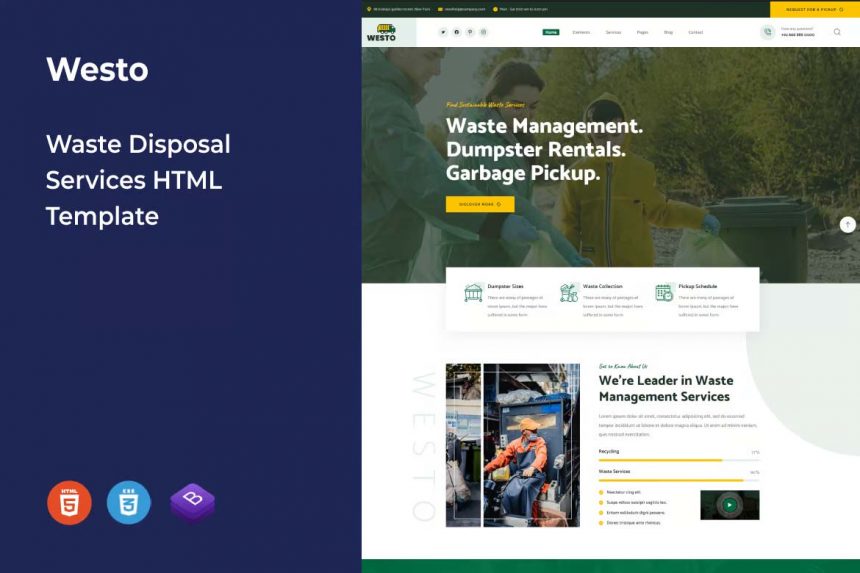 10+ Waste Management Website Templates for Eco Solutions