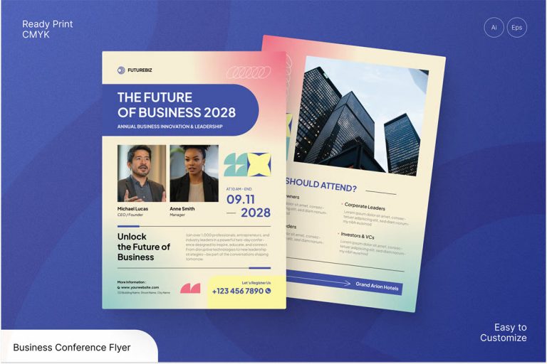 20+ Modern Business Conference Flyers Templates
