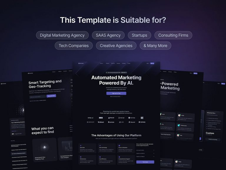 10+ Modern SaaS Website Templates for Startups & Businesses